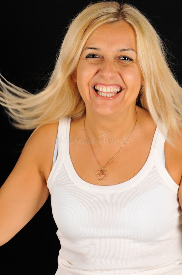 Very Happy Portrait Vivacious Woman Stock Photos - Free & Royalty-Free ...