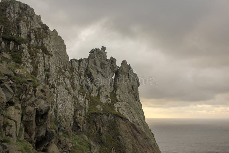 Very High Cliffs in Cape Ortegal Stock Photo - Image of europe, tourism ...