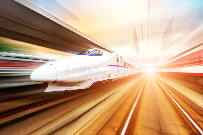 Very high-speed train stock photo. Image of blurred, speed - 90743144