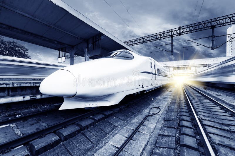 Very high-speed train stock image. Image of china, built - 90743195