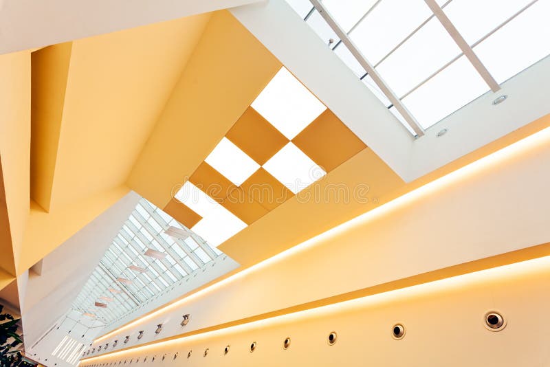 Very high unusual ceilings stock photo. Image of geometric - 73263984