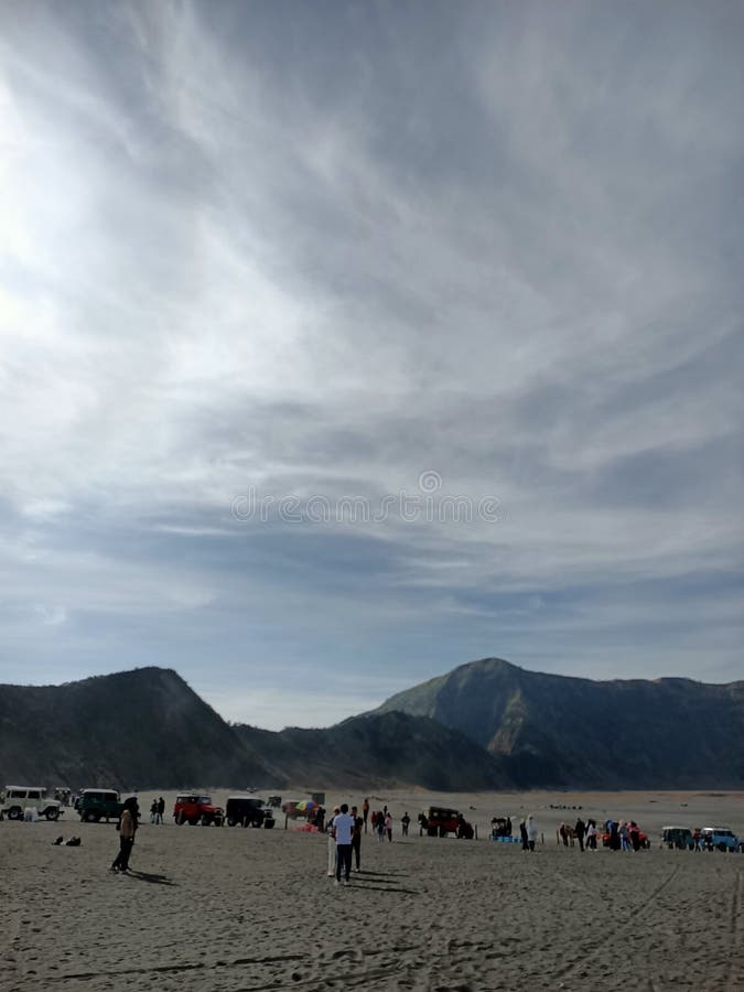 Very Hot Weather on Mount Bromo Indonesia Editorial Photography - Image ...