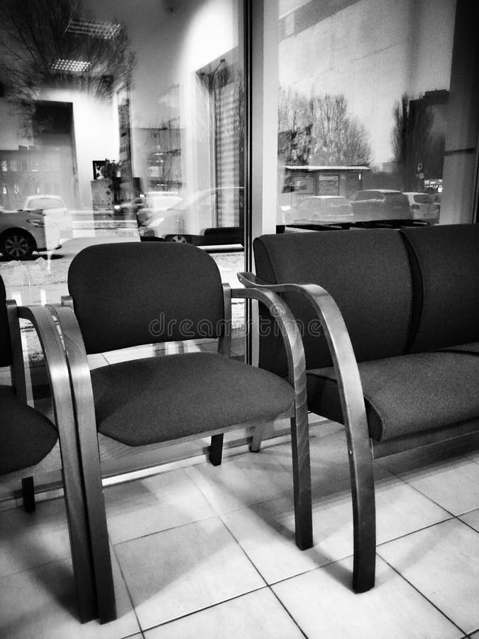 In a Very Important Office. Artistic Look in Black and White. Editorial ...