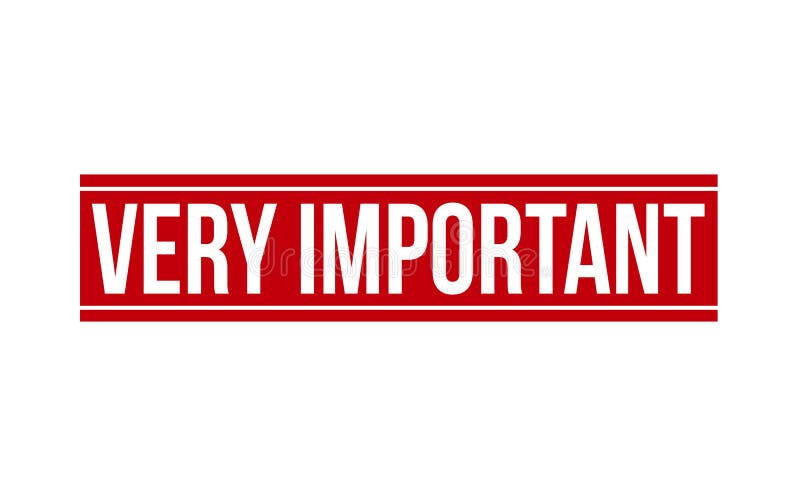 Very Important Rubber Stamp. Red Very Important Rubber Grunge Stamp ...
