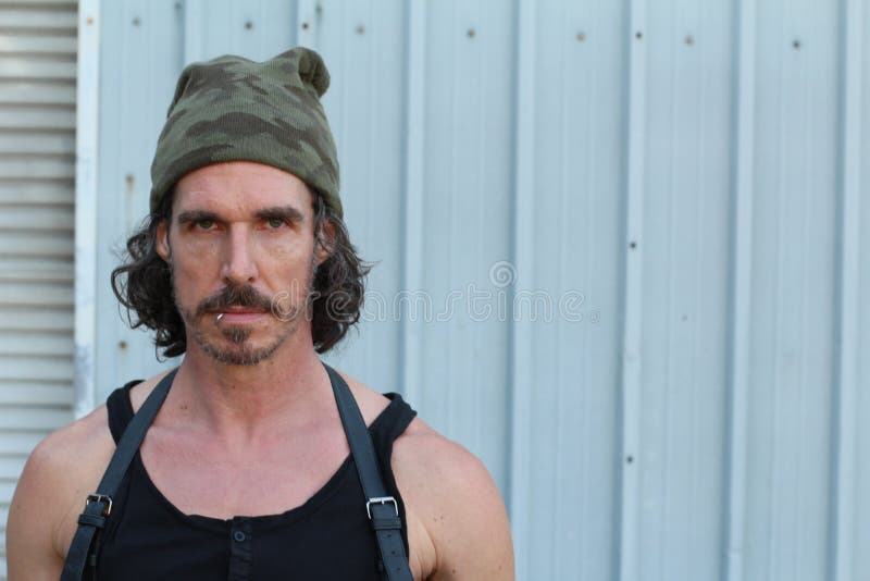 Very Intense Image of an EVIL Man Stock Image - Image of face, mane ...