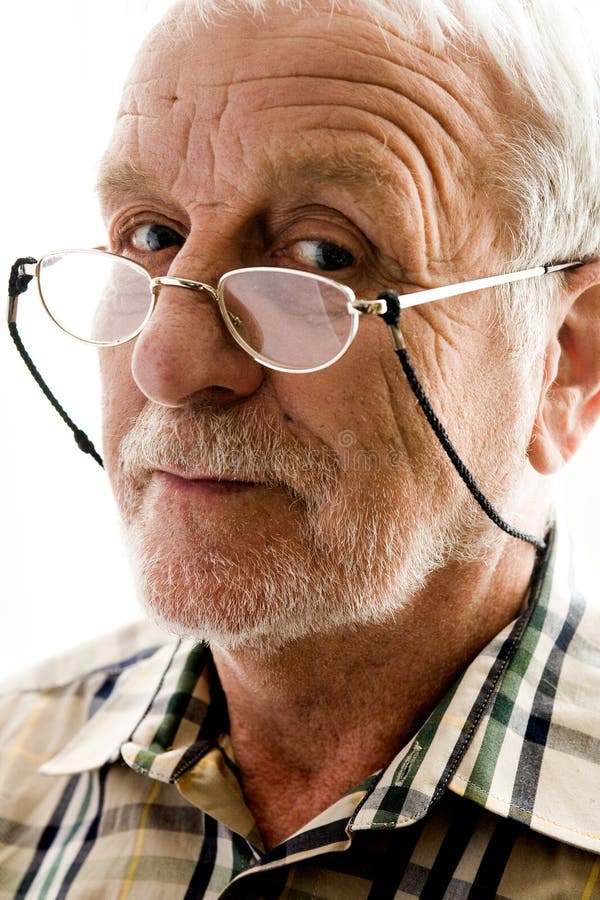 Very interested older man stock image. Image of background - 5556397