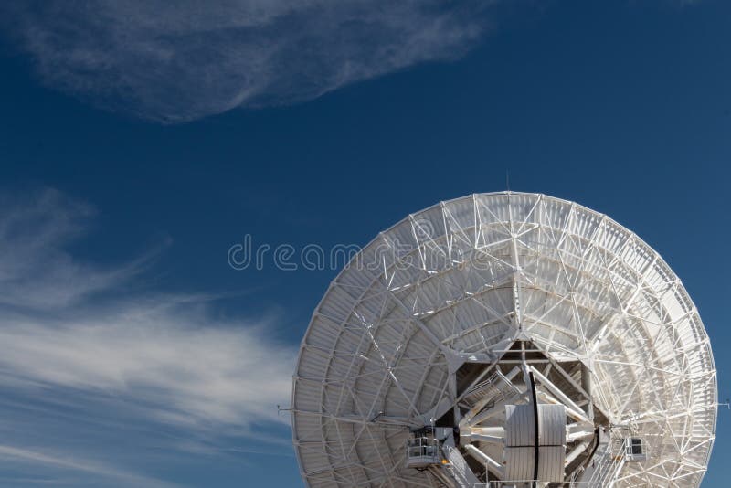 Very Large Array Back View of a Radio Astronomy Observatory Dish ...