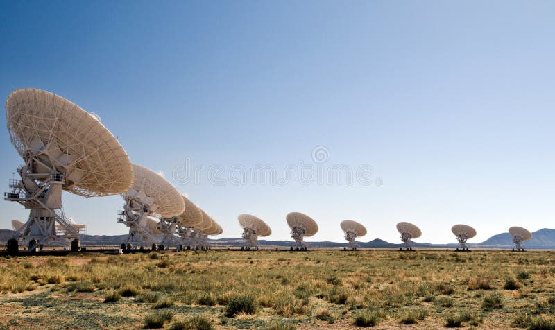 Very Large Array, New Mexico Stock Image - Image of telescopes, array ...