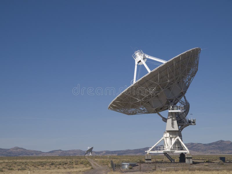 Very Large Array Radio Telescope Stock Photo - Image of communication ...