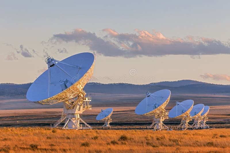 Very Large Array Space, Science Technology Huge Radio Satellite Dish ...
