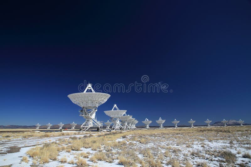 Very Large Array Satellite Dishes T in New Mexico, USA Stock Image ...