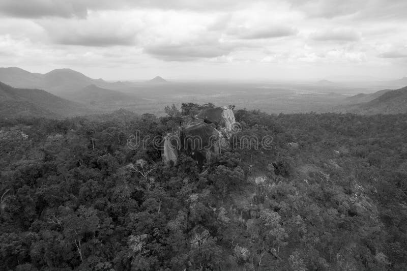Very Large Boulders on Top of Mountain Stock Image - Image of distance ...