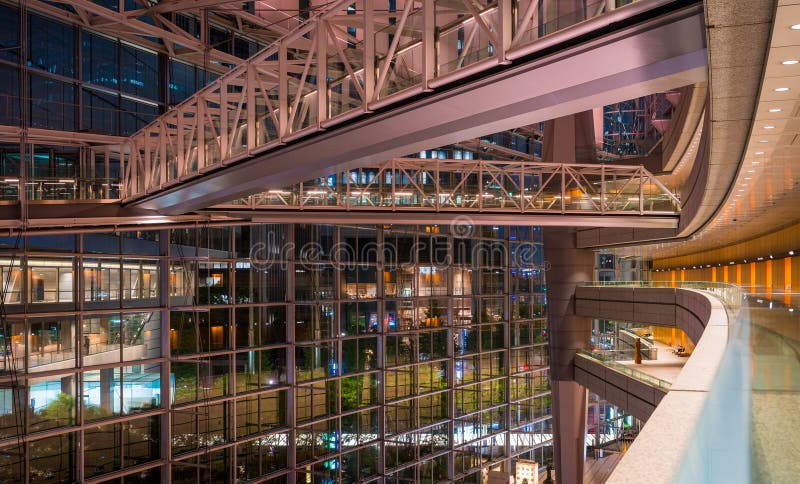 A Very Large Building with Numerous Windows is Beautifully Lit Up at ...