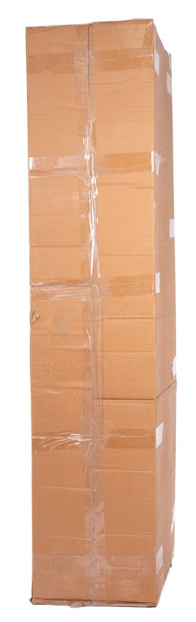 Very large cardboard box stock photo. Image of shopping - 217968806