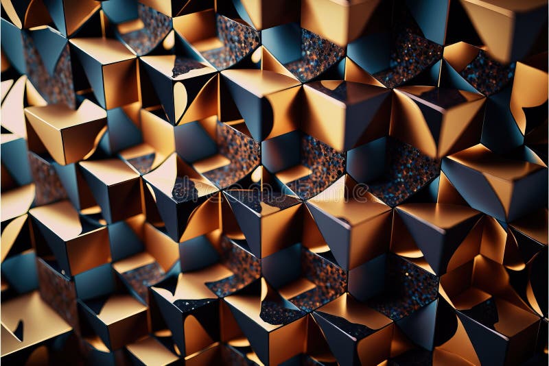 A Very Large Group of Cubes that are Stacked Together in a Pattern of ...