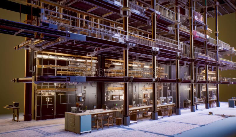 Very Large Room with Bunch of Tables and Chairs Inside of it Stock ...