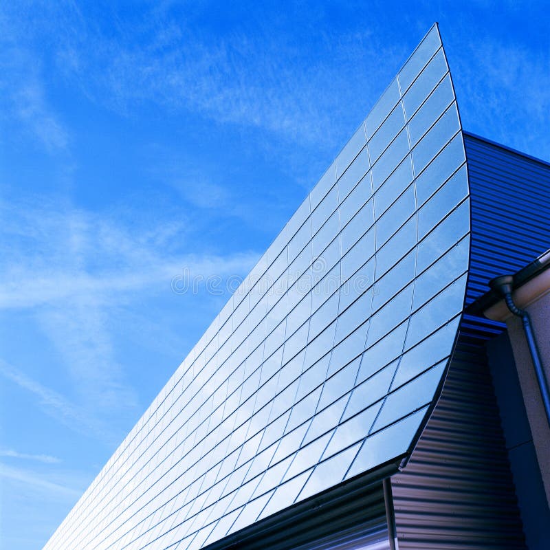 Roof with Solar Panels Fragment Stock Photo - Image of climate, green ...