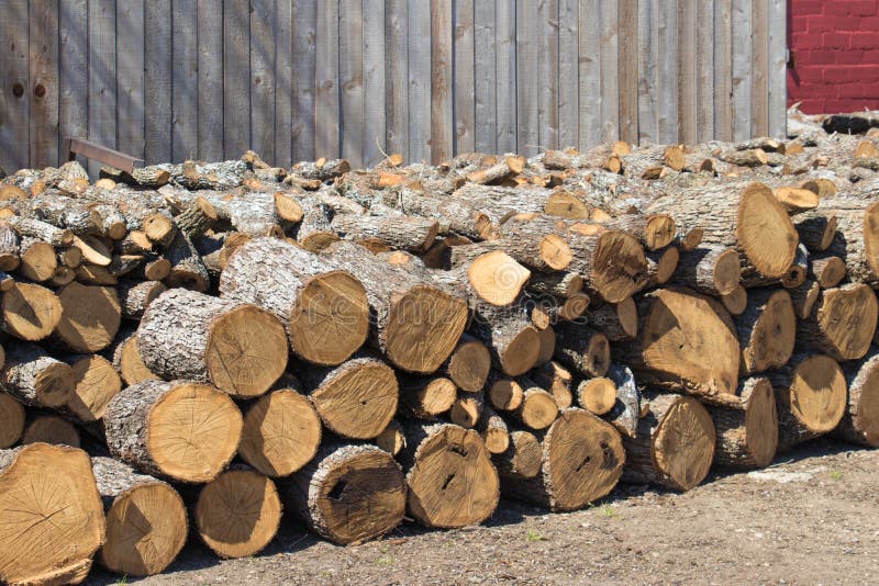 A Very Large Stack of Wood Destined for the Barbeque Grill Stock Image ...