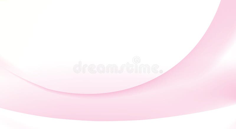 Very Light Pink Translucent Curved Line. Minimal Vector Graphics Stock ...
