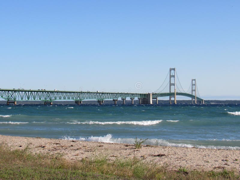 A Very Long Bridge in the Middle of the Sea Stock Image - Image of sand ...