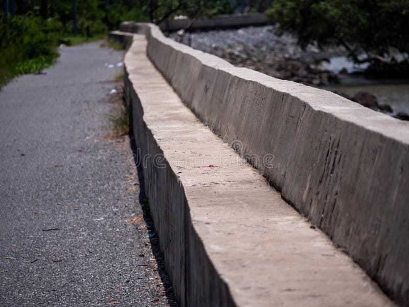 Very Long Cement Bench stock photo. Image of exterior - 324927782