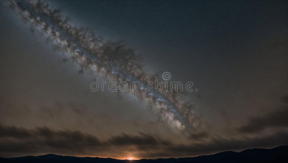A Very Long Line of Stars stock illustration. Illustration of universe ...