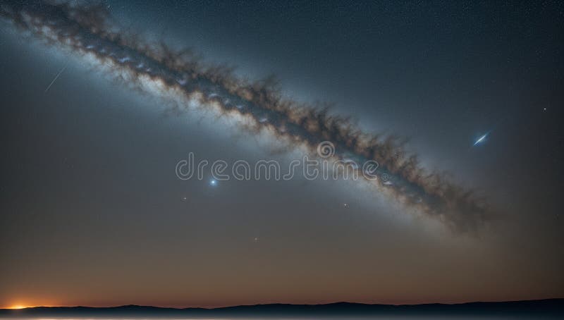 A Very Long Thin Star stock illustration. Illustration of starry ...