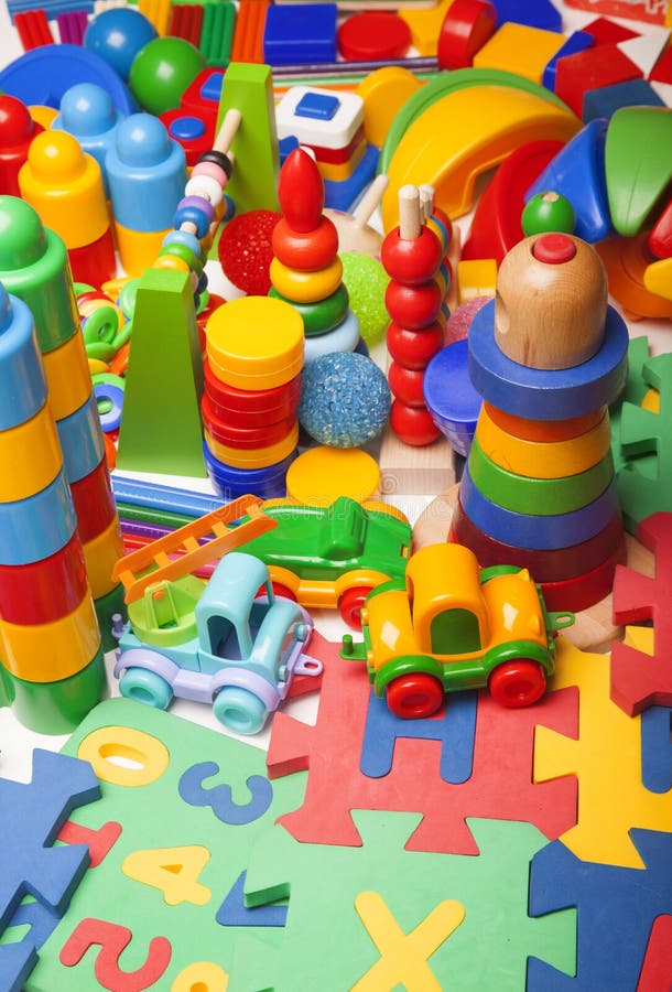 Very many toys stock photo. Image of bright, kids, orange - 35021338