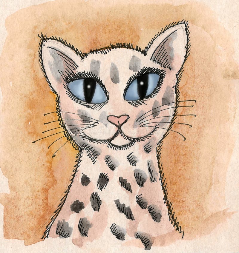 Cute Hipster Rockabilly Cat Stock Vector - Illustration of design ...