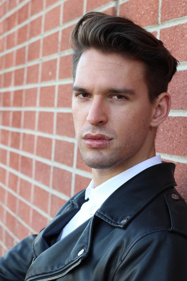 Handsome Man Italian Outdoors in Rome Italy. Tiber River and Bridge ...