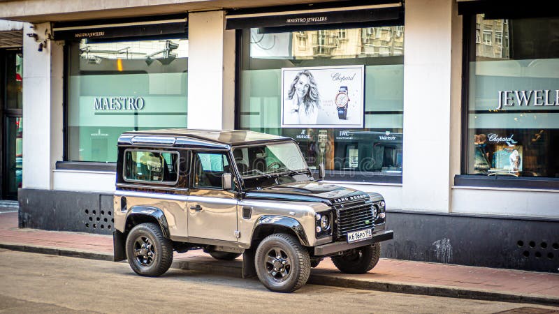 Very Nice Land Rover Defender on the Street Editorial Photo - Image of ...