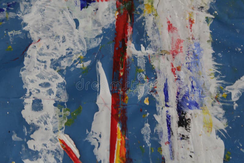 Multicolor Acrylic Paint Texture Abstract Stock Illustration ...