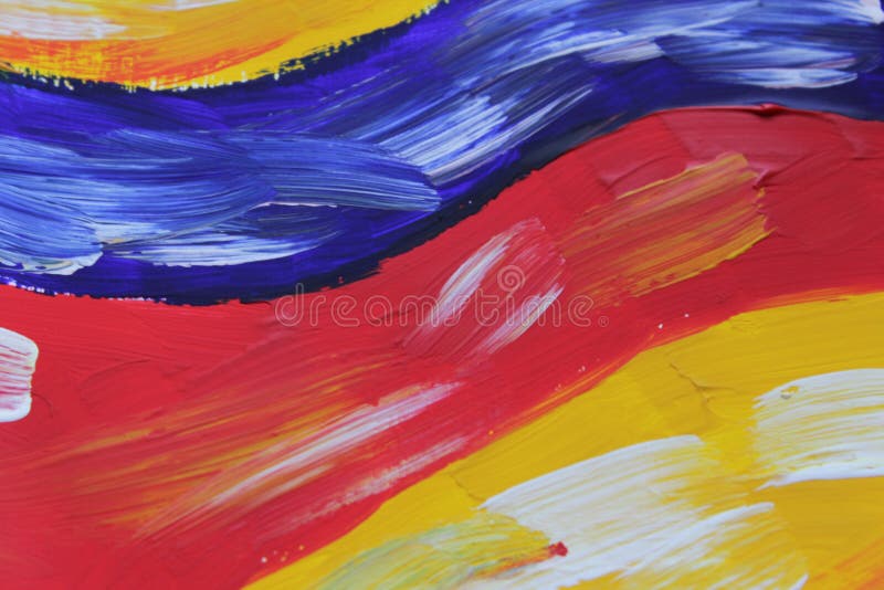 Multicolor Acrylic Paint Texture Abstract Stock Illustration ...