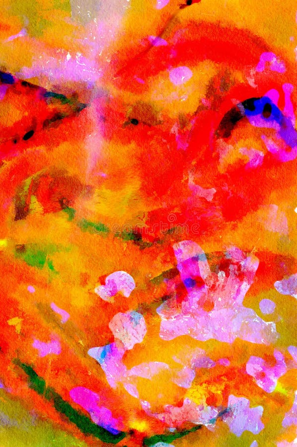 Watercolor in Abstract stock image. Image of nice, hobby - 100689845
