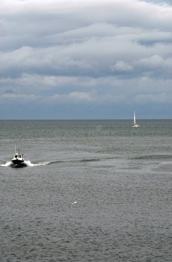 Very Nice View of Bretagne Harbour Stock Image - Image of river ...