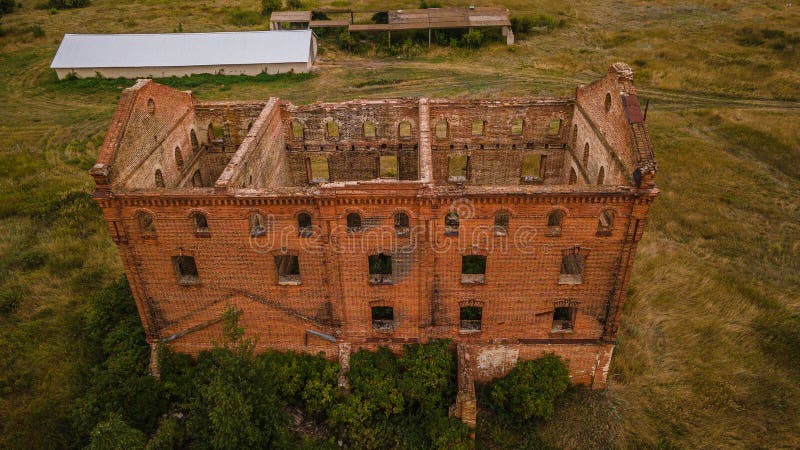 A Very Old Abandoned Mill Building Stock Image - Image of ancient ...
