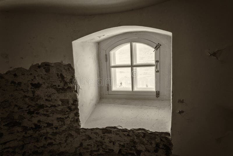 Old window stock photo. Image of monastery, materials - 100061898
