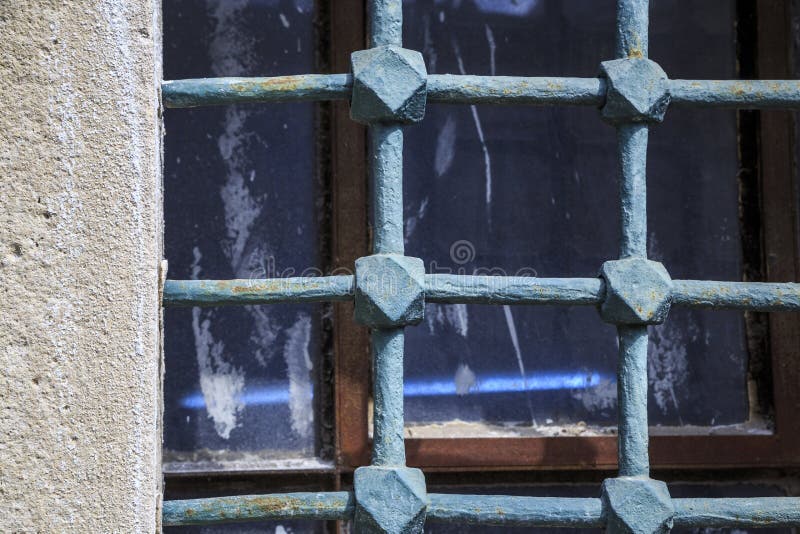 Very Old Bars on Old Windows Stock Image - Image of antique, locked ...