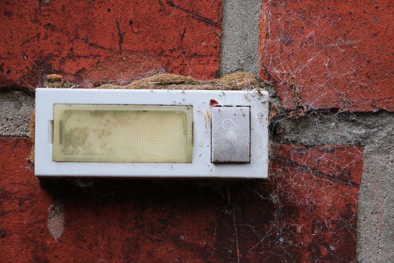 Very Old Bell Button at the House Wall Stock Image - Image of ...