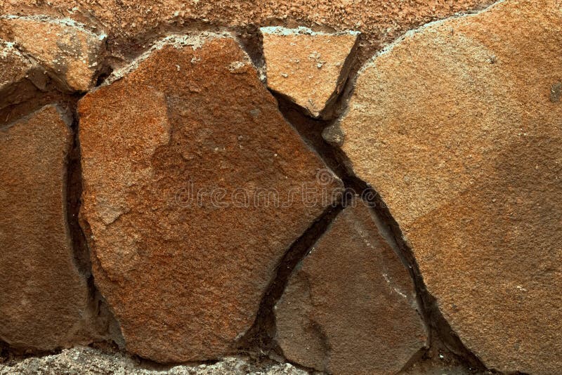 A Very Old, Brown Antique Sandstone Wall. Stock Photo - Image of ...