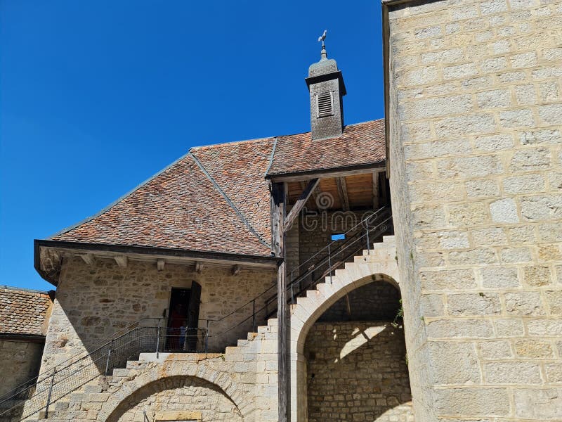 The Very Old Castle of Joux Stock Image - Image of joux, ruins: 251715405
