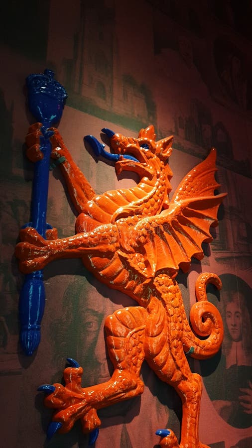 A Very Old English Royal Dragon Stock Image - Image of mythology ...