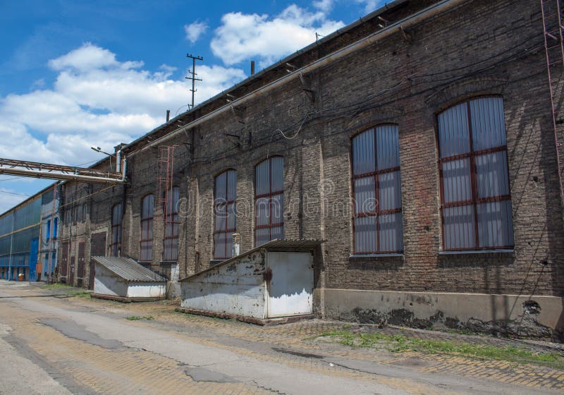 The very old metal factory stock image. Image of farm - 26577525