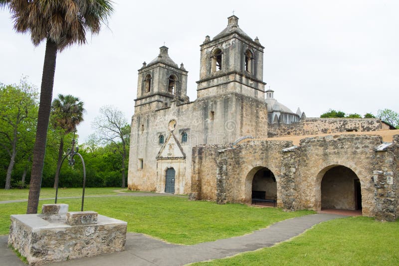 Mission Concepcion San Antonio Texas Stock Image - Image of america ...