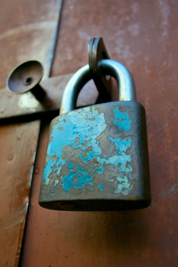 Old padlock stock photo. Image of privacy, protection - 1835394
