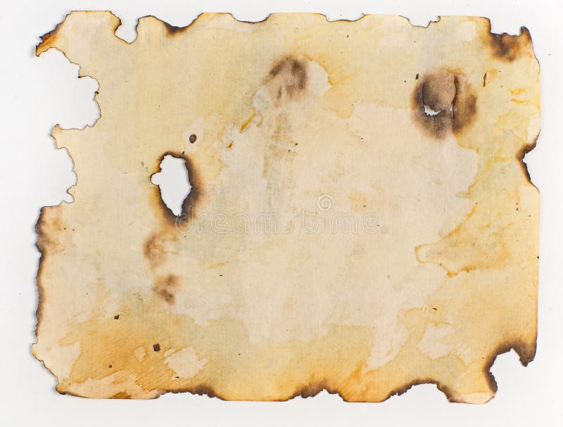 Very Old Paper with Burnt Edges Stock Photo - Image of abstract ...