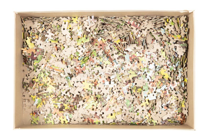 Very old puzzle in the box stock photo. Image of treasure - 278159074