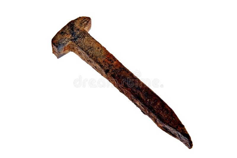 Rusted Iron Spike stock image. Image of nail, tool, railyard - 5700279