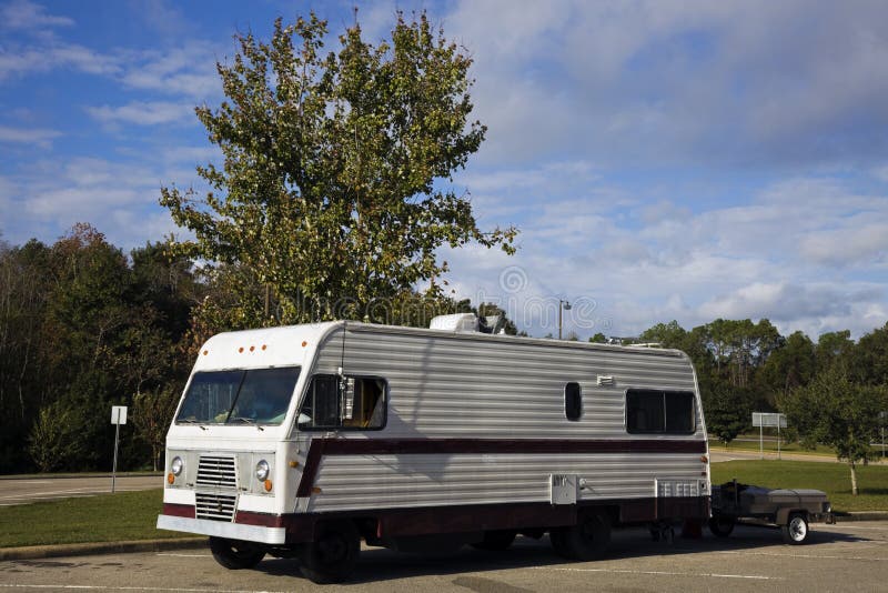 Camper stock image. Image of oldtimer, campsite, driving - 928461