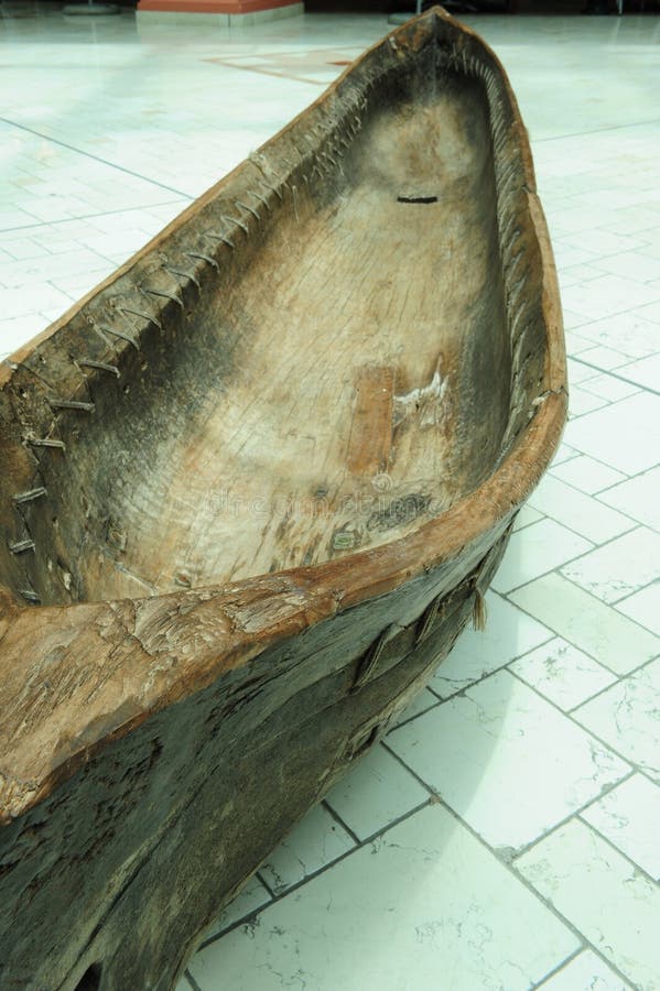 Very Old Solid Wood Kayak Picture. Image: 5440603